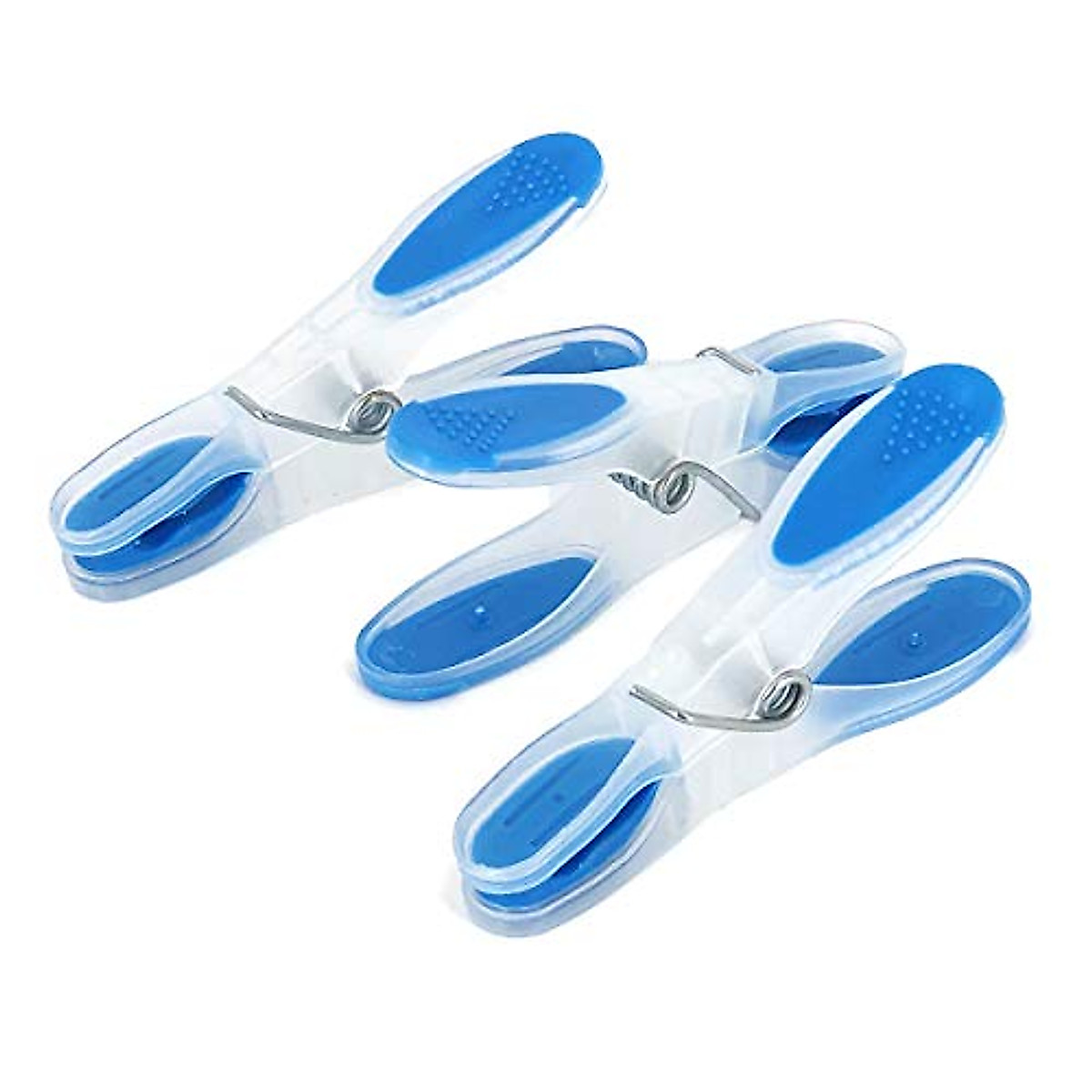 Clorox Plastic Non-Slip Clothespins – Pack of 24 | Soft Touch Rubber Grip Ends | Wide Open Sturdy Clips for Line Drying Laundry and Securing Snack Bags