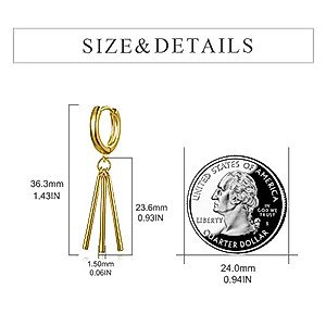 Anime Earrings Sterling Silver Anime Cosplay Roronoa Jewelry for Women (gold)