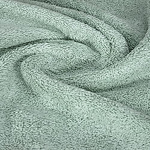 AZTEC NATURALS Monogrammed Towels, Personalized Gift, Luxury Turkish Genuine Cotton Washcloth, 2 Pack Washcloth Set, Green