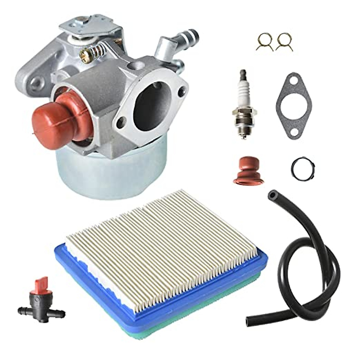 Silscvtt Carburetor Replacement for Tecumseh 640004 640014 640025 640025A 640025B OHH50 OHH55 OHH60 OHH65 5Hp 5.5Hp 6Hp 6.5Hp OHV Engine