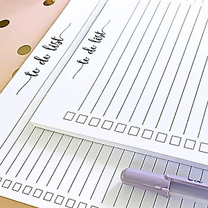 321Done To Do List Notepad 5.5x8.5, Simple Checklist, Made in USA, Cute Modern Design for Organizing, Planning, 50 Sheets, College Ruled, Thick Heavy Paper