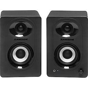Audio-Technica AT-LP120XUSB Direct-Drive Analog and USB Turntable (Black) Bundle with Powered Bluetooth Studio Monitors and Digital Turntable Stylus Scale (3 Items)
