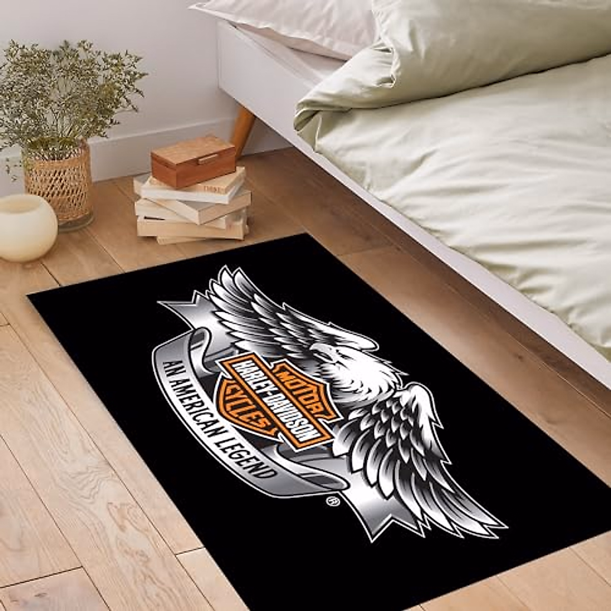 Moto Gp, Motorsport Rugs, Harley for Garage Rug, Personalized Rug, Non-Slip Backing,Themed Rug, Rug for Living Room, ms0205.2(39”x59”)=100x150cm