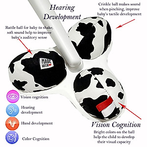 Handmade Mamaroo Balls Replacement Toy Balls for Mamaroo 4moms swing Removable Toy Balls with Crinkle Rattle Sounds