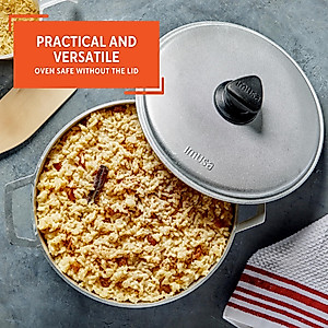 IMUSA USA GAU-80503 2.6Qt Traditional Colombian Caldero (Dutch Oven) for Cooking and Serving, Silver