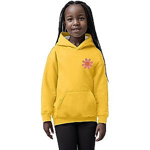 Baby Unisex Cotton Solid Hoodies, Toddler Sweatshirt Cotton Pullover Hooded Big Pocket Sweatshirts Festival Clothes Yellow