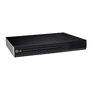 LG DP132H DVD Player Full HD Upscaling, Traditional DVD Playback, USB Playback, HDMI Out, USB Direct Recording, with Remote Control – Black