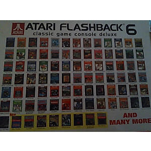 Atari Flashback 6 Deluxe Collectors Edition Exclusive 100 Games Built In Plus 2 extra Classic Controllers