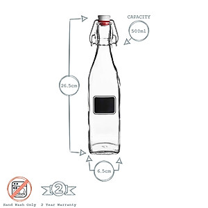 Bormioli Rocco Swing Bottle with Blackboard Label