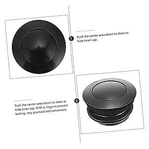 ERINGOGO 3 pcs fuel tank cap gas cap cover metal pop- cap fuel filler door Motorbike Fuel Tanks Covers motorcycle gas tank door Fuel Tank Covers Gas Cover steel fuel tank door