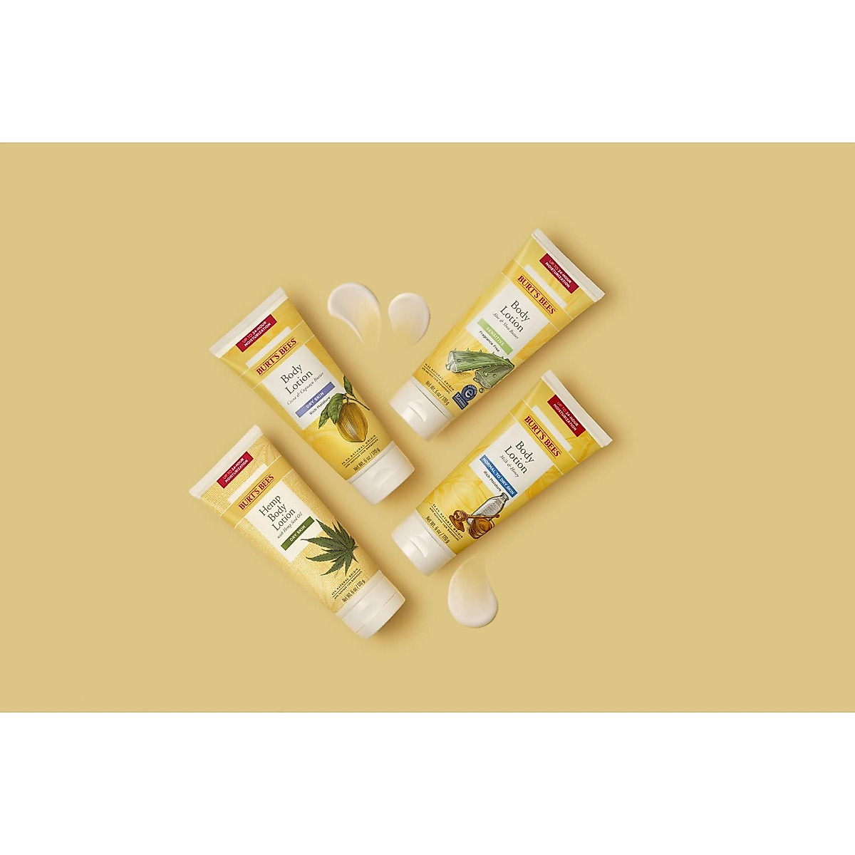 Burt's Bees Hemp Body Lotion with Hemp Seed Oil for Dry Skin, 6 Ounces (Packaging May Vary), 3 Pack