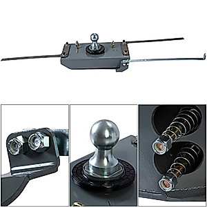 ECOTRIC Gooseneck Trailer Hitches Compatible with 2014-2018 Dodge Ram 2500 Gray Powder Coated