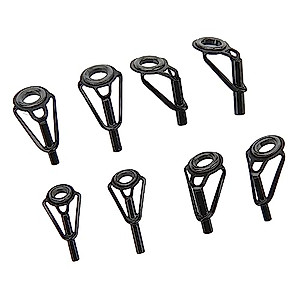 Fishing Rod Guides, 80PCS Fishing Rod Repair Kit Sea Heavy Duty Boat Fishing Rod Guides Top Tips