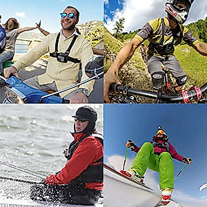 Wealpe Chest Mount Harness Chesty Strap Compatible with GoPro Hero 11, 10, 9, 8, 7, Max, Fusion, Hero (2018), 6, 5, 4, Session, 3+, 3, 2, 1, DJI Osmo, Xiaomi Yi Cameras