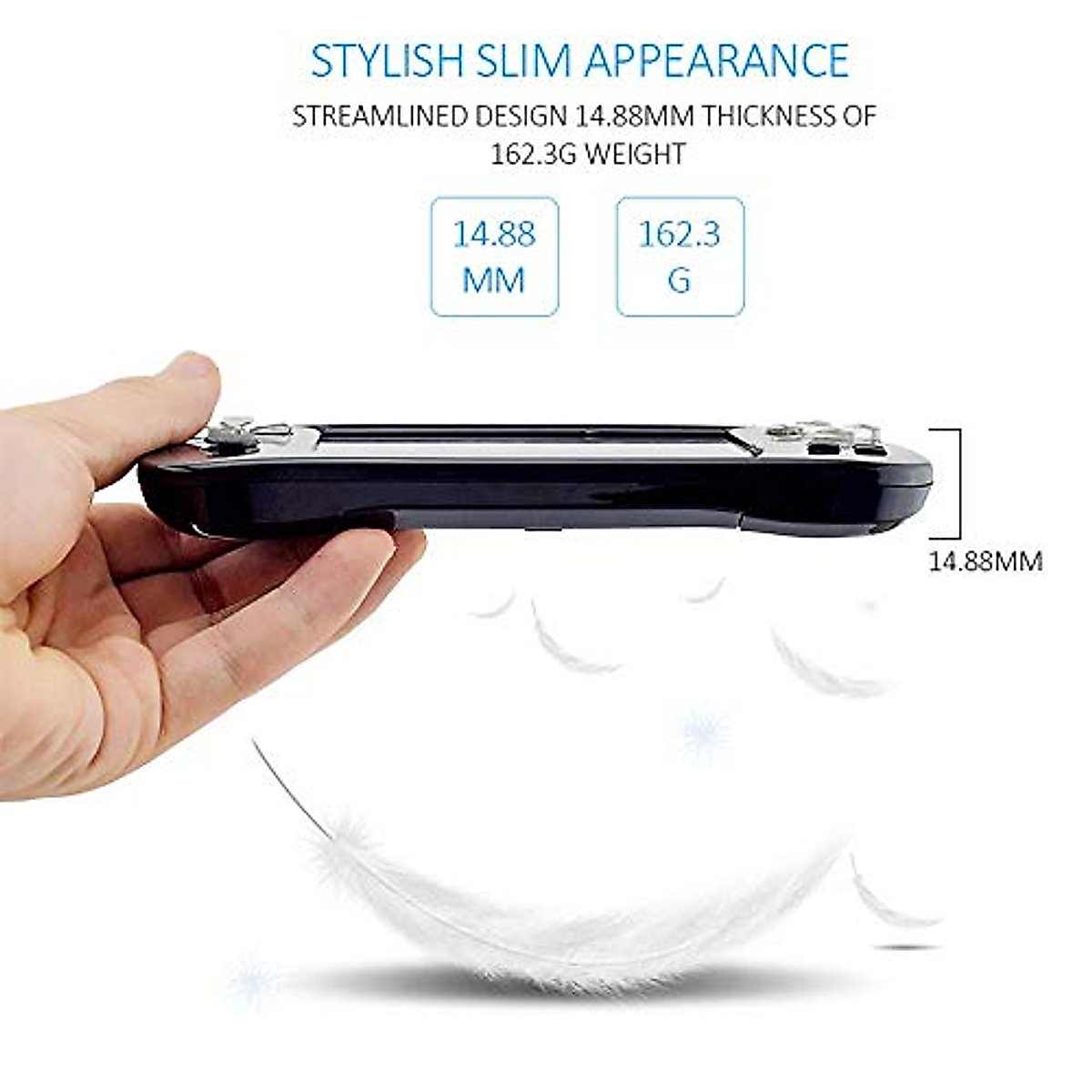 KIII Handheld Game Console , Retro Game Console 4.3 Inch 3000 Classic Games Portable Game Console Support TV Output - Black