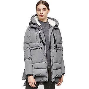 Orolay Women's Thickened Down Jacket Gray Small