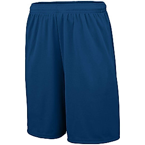 Augusta Sportswear Mens Training Short with Pockets, Navy, Medium