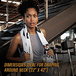 Gatorade Premium Sideline Towel Bi-color, White, Small