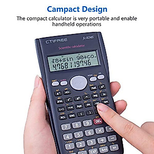 Splaks 2-Line Engineering Scientific Calculator LED Display Function Calculator Suitable for School Business (2pack)