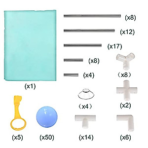 Playpen for Babies and Toddlers, GOLDGE Extra Large Playpen 63x47x26 inch with 50pcs Balls and 5 pcs Pull Up Rings, Baby Play Pen, Infant Play Yard, Playard, Kids Play Area