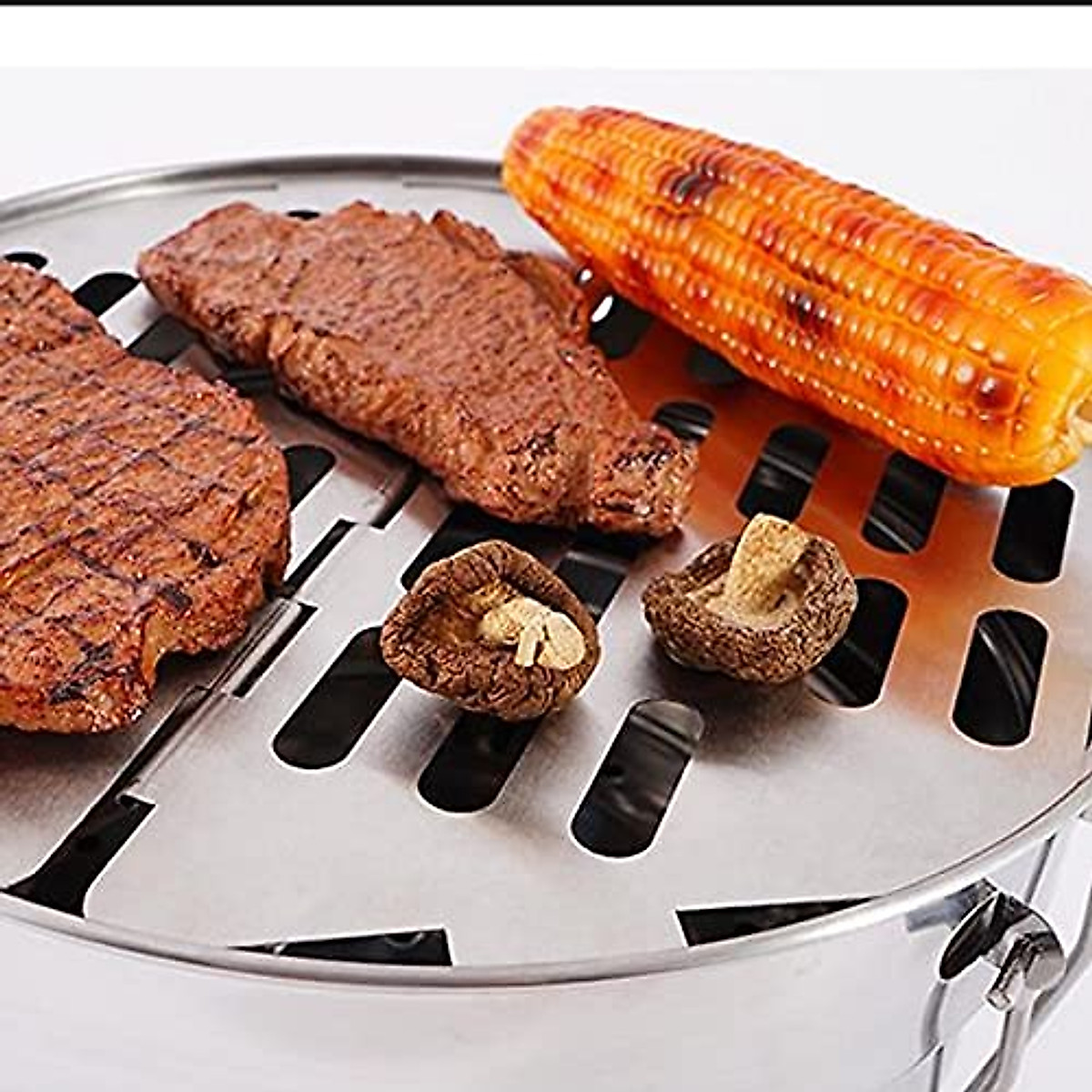 APAINI Stainless Steel Barbecue Grill Outdoor Family Picnic Tool Portable Mini Barbecue Grid Rack