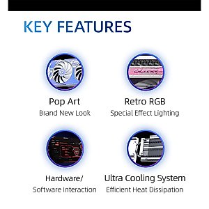 ASPIRING Colorful GeForce RTX 4060 Ultra W OC 8GB 128bit Multicolor Gradient Graphics Card D6 Gaming Video Card RTX4060 Desktop GPU