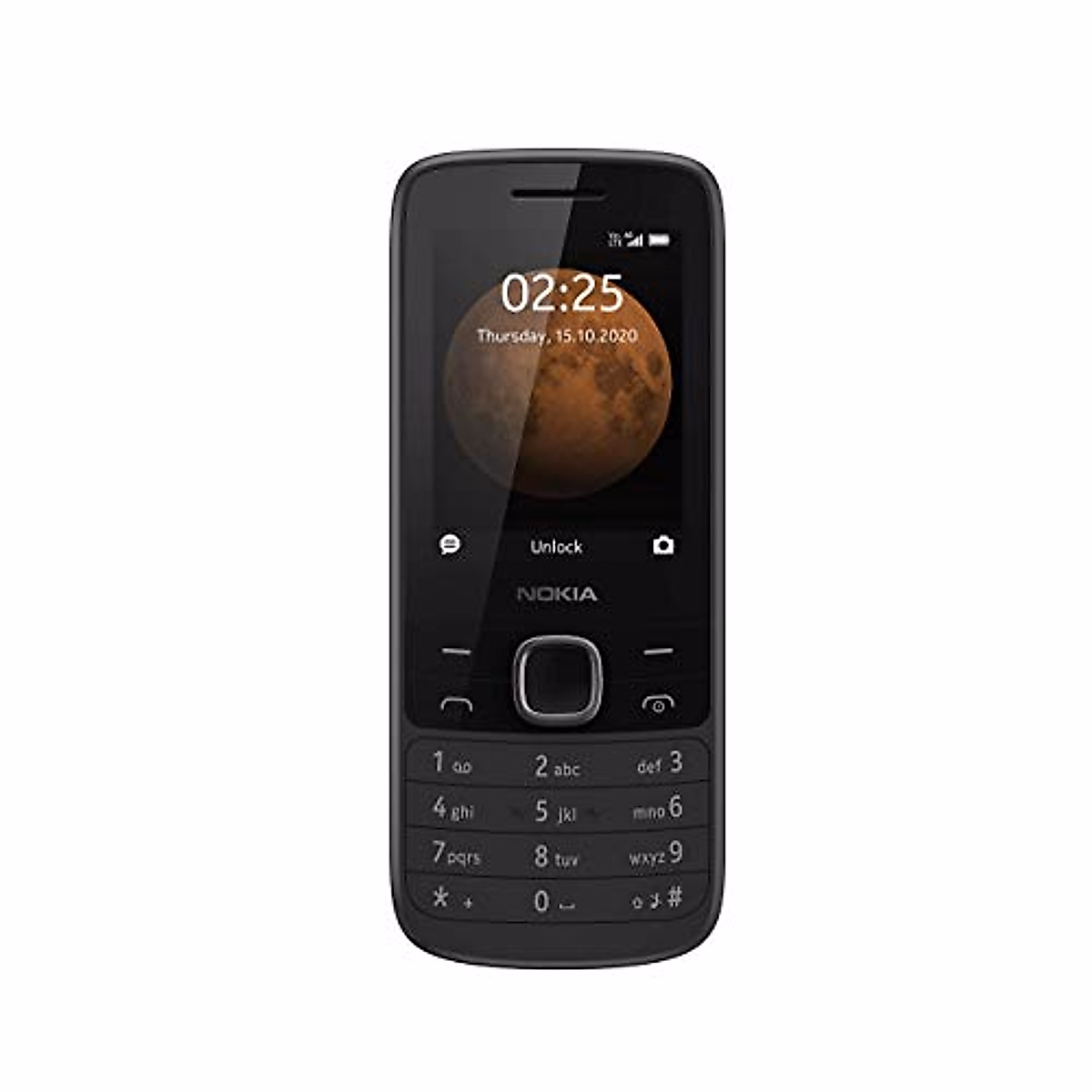 Nokia 225 Unlocked 4G Cell Phone, Black (AT&T/T-Mobile/Cricket/Tracfone/Simple Mobile) (Renewed)