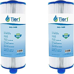 Tier1 Pool & Spa Filter Cartridge 2-pk | Replacement for Saratoga Spa, Pleatco PSG27.5, Filbur FC-0194, SD-00016 and More | 28 sq ft Pleated Fabric Filter Media