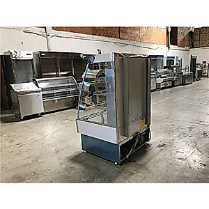 Commercial Refrigerator Open Air Merchandiser Slope 39" Wide Grab And Go Display Cooler CF-380