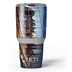 Design Skinz Brooklyn Glimpse - Skin Decal Vinyl Wrap Kit compatible with the Yeti Rambler Cooler Tumbler Cups