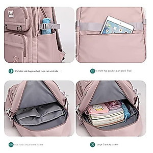 Travel Backpack Large Capacity Backpack Casual School Bag Primary and Secondary School Students Backpack Cute School Bag (light grey)