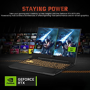 ASUS 2021 TUF Gaming F15 15.6" FHD 144Hz Laptop, Intel 8-Core i7-11800H CPU, 32GB RAM,1TB PCIe SSD, Backlit Keyboard, GeForce RTX 3050 Graphics, HD Webcam, Windows 10, Gray, 32GB Snowbell USB Card