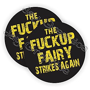Fkup Fairy Hard Hat Sticker | Helmet Decal | Label Lunch Tool Box Motorcycle Construction