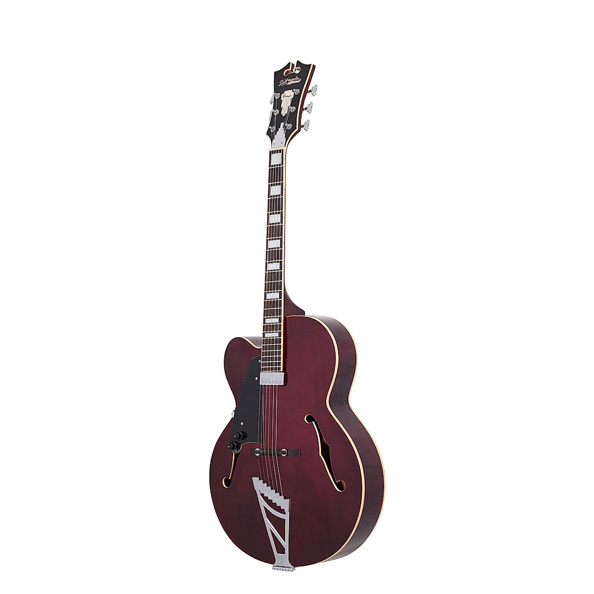 D'Angelico Premier EXL-1 Hollow-Body Lefty Electric Guitar w/ Stairstep Tailpiece - Trans Wine