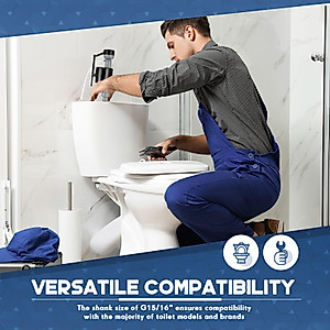 Lasnten 8 Pieces Toilet Fill Valve Toilet Tank Replacement Kit Toilet Valve Replacement Kit Toilet Flush Valves Toilet Parts Inside Tank for Tank and Bowl Water Control