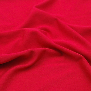 Texco Inc Siro Stretch Rayon Jersey Knit Apparel Fabric, Red 1 Yard
