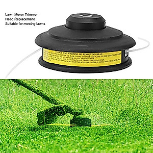 Brush Cutter Trimmer Head, WearResistant Curved Shaft Bump Strimmer Trimmer Head, Gardening Tool Durable Mower Trimmer Head, Grass For Lawn Mower Home Garden