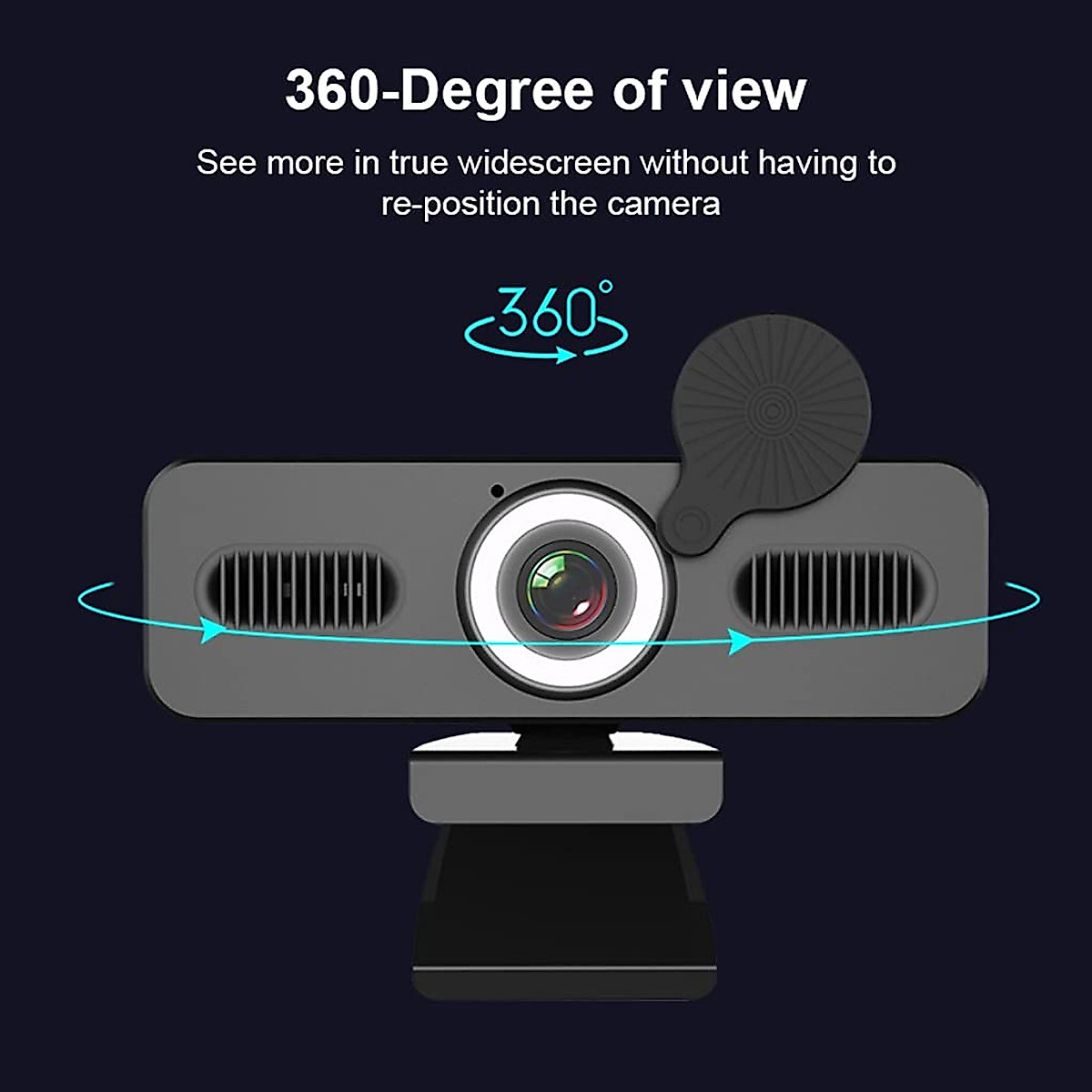 UXZDX CUJUX Webcam Webcam Web Camera with Microphone Web Cam for Pc Computer Laptop Video Mini Camera with Webcam Cover (Size : X-Large)