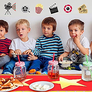 Movie Night Long Red Carpet Table Runner Movie Theme Party Decorations Party Supplies for Movie Night Theme, Wedding, Prom, Movie Special Event, Aisle Indoor Outdoor Decor (24 Inch, 10 Feet)