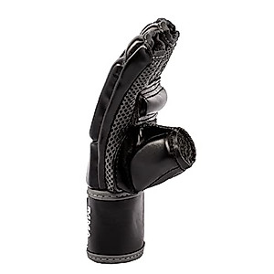 Everlast Leather Heavy 70 Pound Punching Bag with Chain and Swivel Assembly, 5 Ounce MMA Kickboxing Gloves and 180-Inch Boxing Hand Wrap, Black