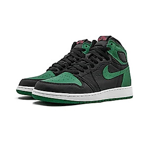 Jordan Youth Air 1 High Retro GS 575441 030 Pine Green Black - Size 3.5Y