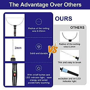 GOCHANGE 3 in 1 Foam Cutter Electric Cutting Machine Pen Tools Kit, 100-240V /18W Styrofoam Cutting Pen with Electronic Voltage Transformer Adaptor