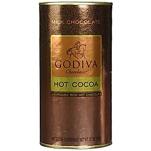 Godiva Milk Chocolate Hot Cocoa Canister 13.1oz (2 canister)
