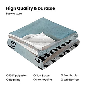 Bible Verse with Inspirational Thoughts and Prayers Religious Blanket Ultra-Soft Lightweight Comfortable Flannel Throws for Couch Bed Sofa