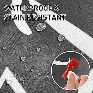 KOZYFLY Laundry Room Rug Runner 20"x60" Non Slip Laundry Rug Kitchen Rugs Washable Laundry Room Mat Waterproof Mudroom Floor Carpet Runner Bathroom Decor Farmhouse Rugs, 2x5, Dark Grey