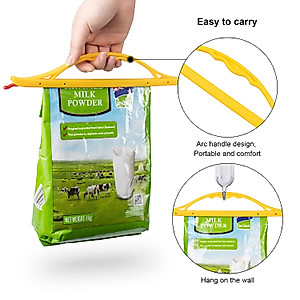 12 Pieces Bag Clips for Bags Plastic Bag Sealer with Handle,Bag Sealing Clips for Open Bags Clips for Food Packages,Binder Clips Chip Clips Food Storage Fresh Keeping (11/13.7 inch)…