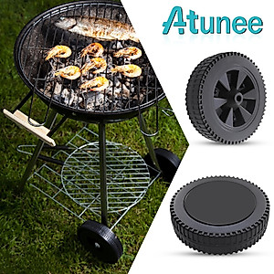 Atunee G437-0037-W1 7 Inch Wheels Grill Replacement Parts for Charbroil 463377319 463352521 469335115 463436415 463340516