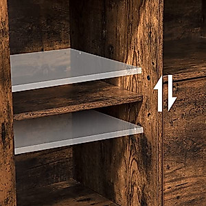 HOOBRO Wooden Office File Cabinet, 1-Drawer Lateral Filing Cabinet with Charging Station, Printer Stand with Open Storage, for A4, Letter Size, for Office, Study, Rustic Brown FG21UWJ01