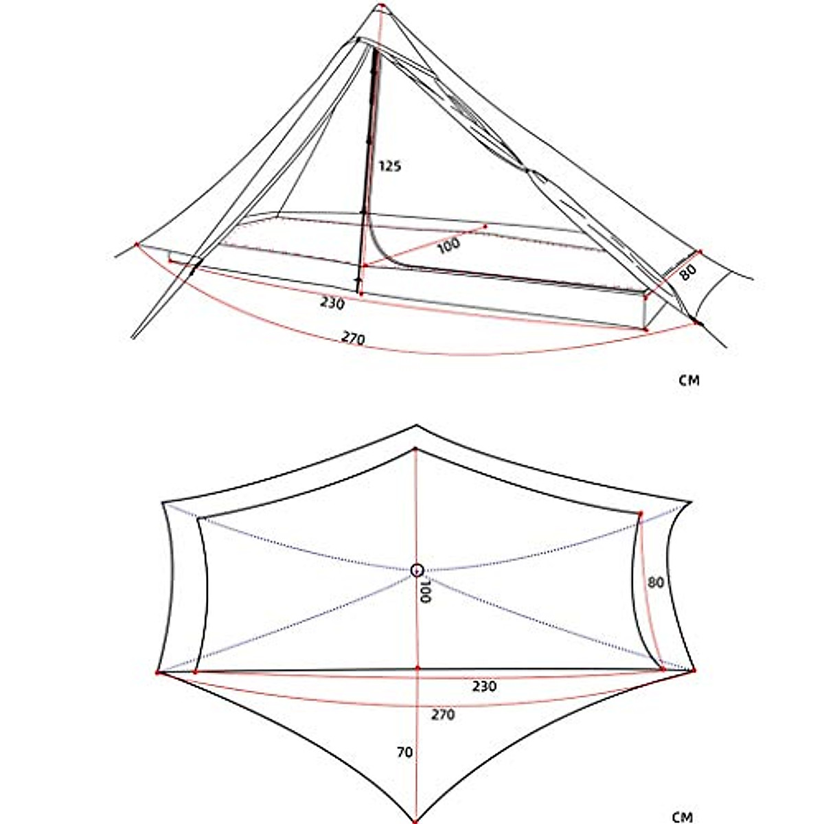 AyfeS Tent for Camping Automatic Pop Up Camping Tent 4 Person with 2 Door&2 Mesh Windows Waterproof Instant Tent for Family Hiking Large Space for Picnic Outdoors (Grey)
