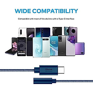 Meizu LifemeHIFI Audio D/A Converter Headphone Amplifier,USB C to 3.5mm Headphone Jack Adapter Compatible 20 18 Pro Samsung S23 iPad Pro Pixel 6 (LifmeHIFI Audio)